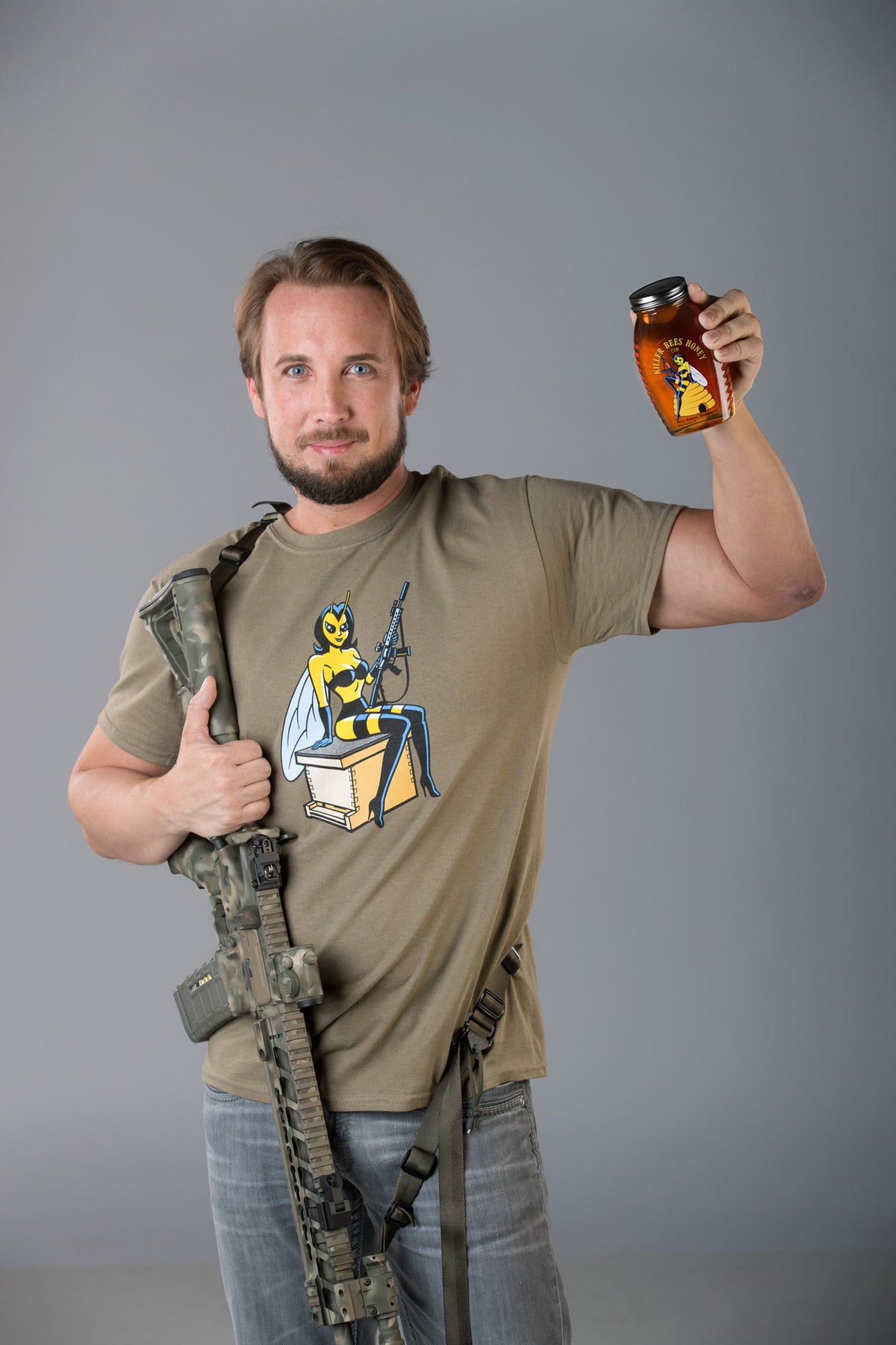 Men's "Protect The Hive" M4 T-Shirt - Killer Bees Honey